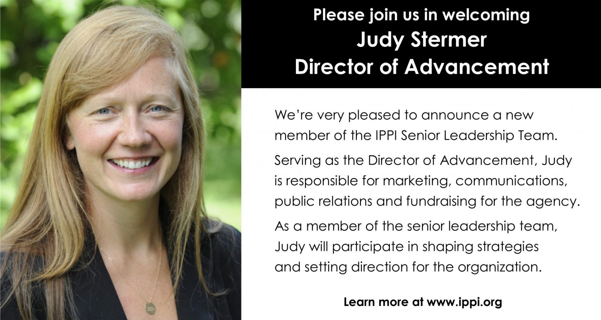 IPPI introduces new member of the Senior Leadership Team | Aspire ...